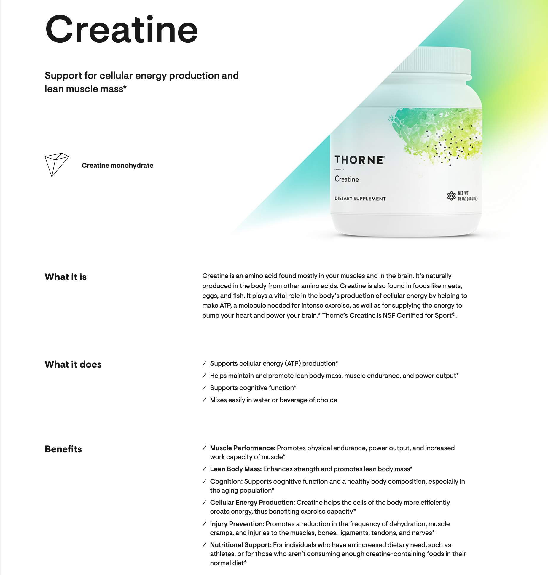 Thorne Creatine Promo Code