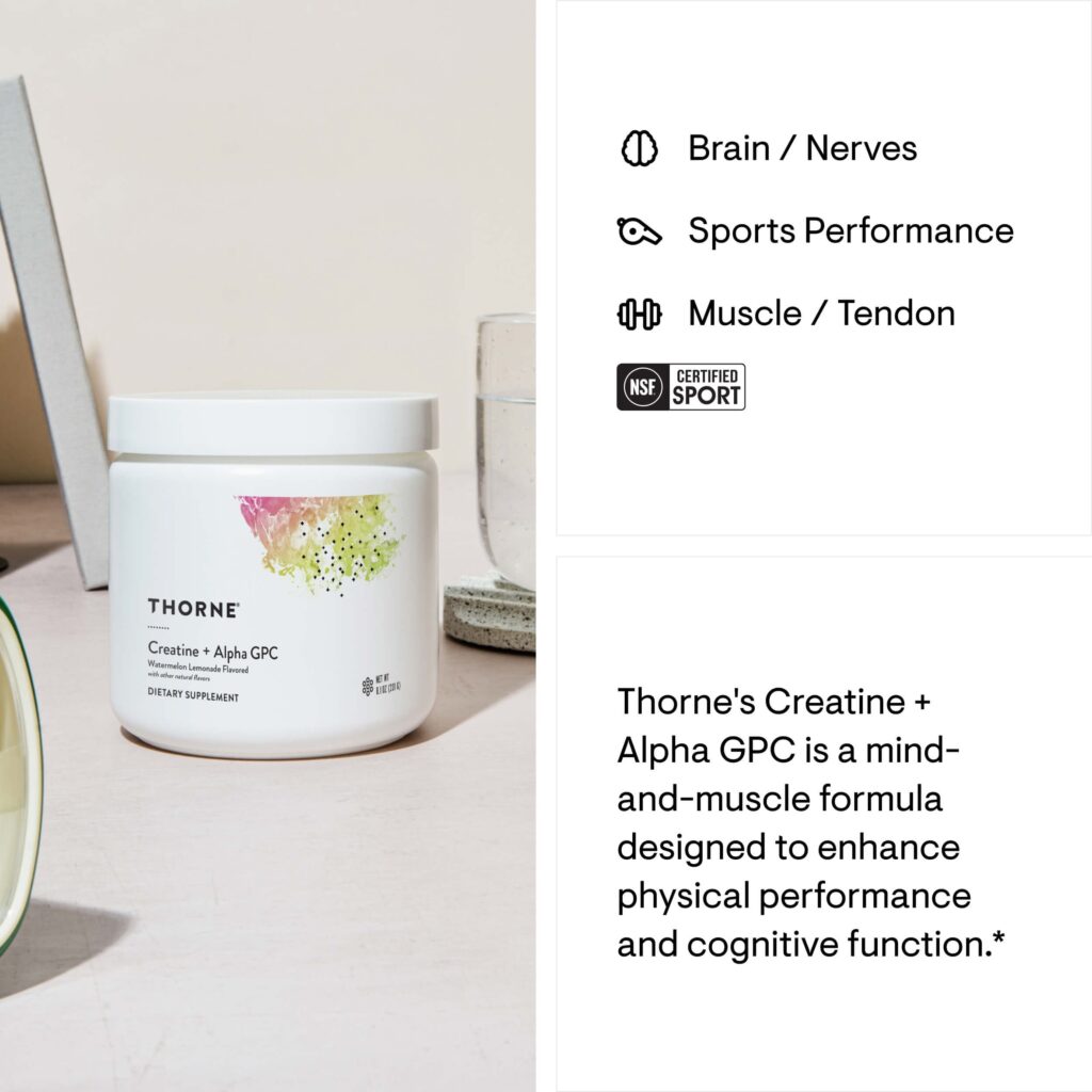 New Thorne Creatine + Alpha GPC: Power Meets Focus in One Scoop - Apex PWR